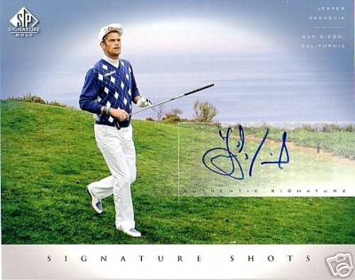 Jesper Parnevik certified signed autographed 2004 SP Signature 8x10 ...