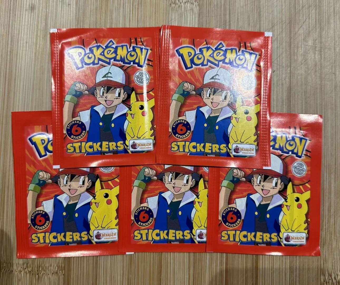 20x Pokemon MERLIN Sticker packs 1999 New Sealed Topps Series 1 - WOTC ...