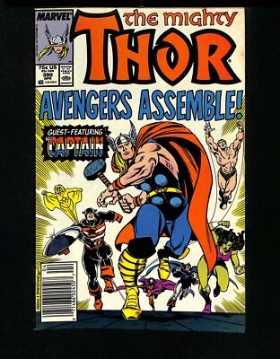 Thor #390 Captain America Wields Thor's Hammer! Marvel 1988 | eBay