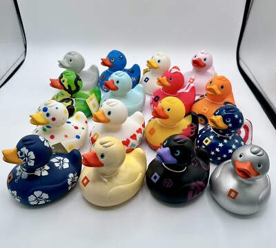 Lot of 16 2002 & 2003 Deluxe Ducks Rubber Duck Duckie, Room Interior ...