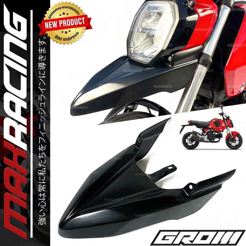 MOTARD FRONT FENDER MUD GUARD FAIRING BLACK FIT FOR HONDA GROM 125 2021 ...