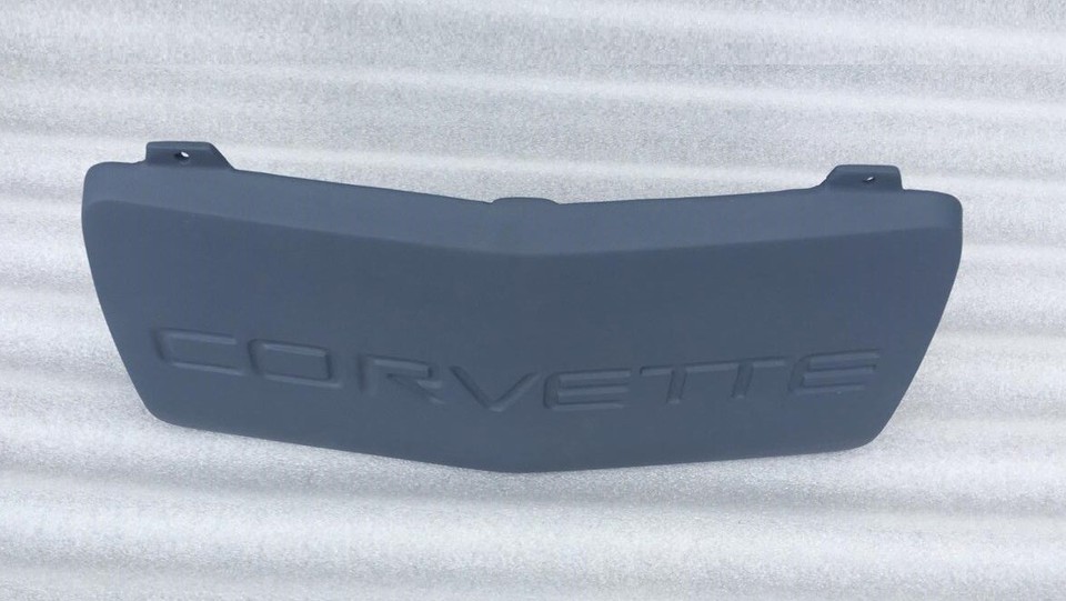 Corvette C4 Front Bumper License Plate Filler Panel Cover 91 92 93 94 ...