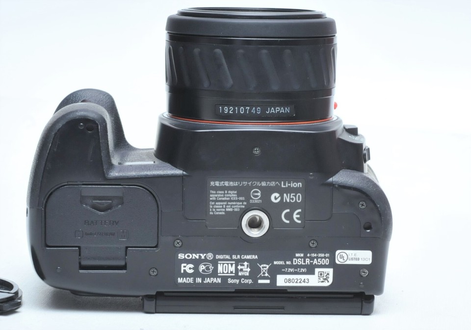 Sony Alpha A500 12.3MP Digital SLR Camera with AF 50mm F1.7 Lens | eBay
