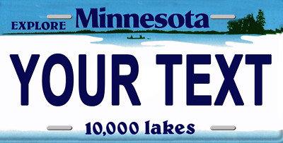 Minnesota Custom Personalized License Plate Novelty Automobile ...