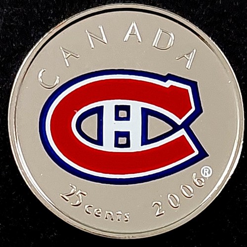 2006 Canada 25 Cents coin with Montreal Canadiens logo design! | eBay