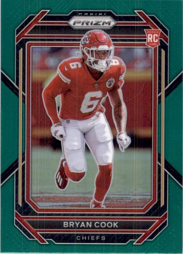 2022 Panini Prizm Green Bryan Cook Rookie Kansas City Chiefs #397 | eBay