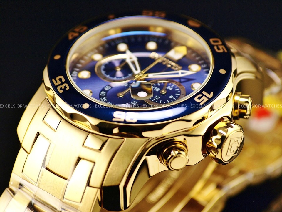 NEW Invicta Men's 48mm Scuba Pro Diver VD Quartz Chronograph Blue Dial ...
