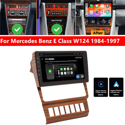 9" For 84-97 Mercedes W124 Carplay Android Auto 4+32G Stereo Radio GPS ...