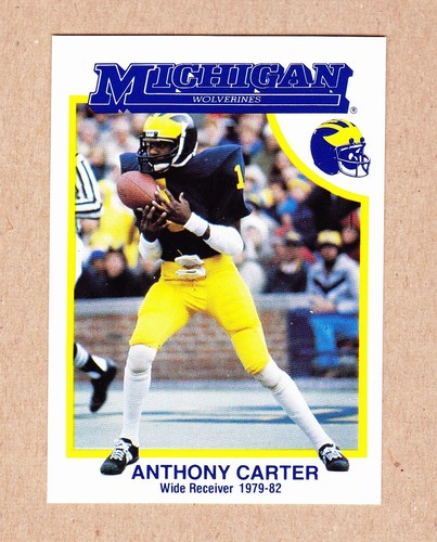 Anthony Carter 1991 Michigan Wolverines College Classics card Nrmt | eBay