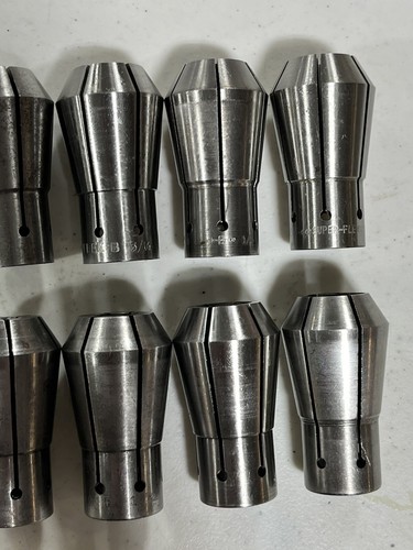 Monoset Super Flex B Collets 8pc Chi-co Cincinnati Grinder Lathe 1/8-3/ ...