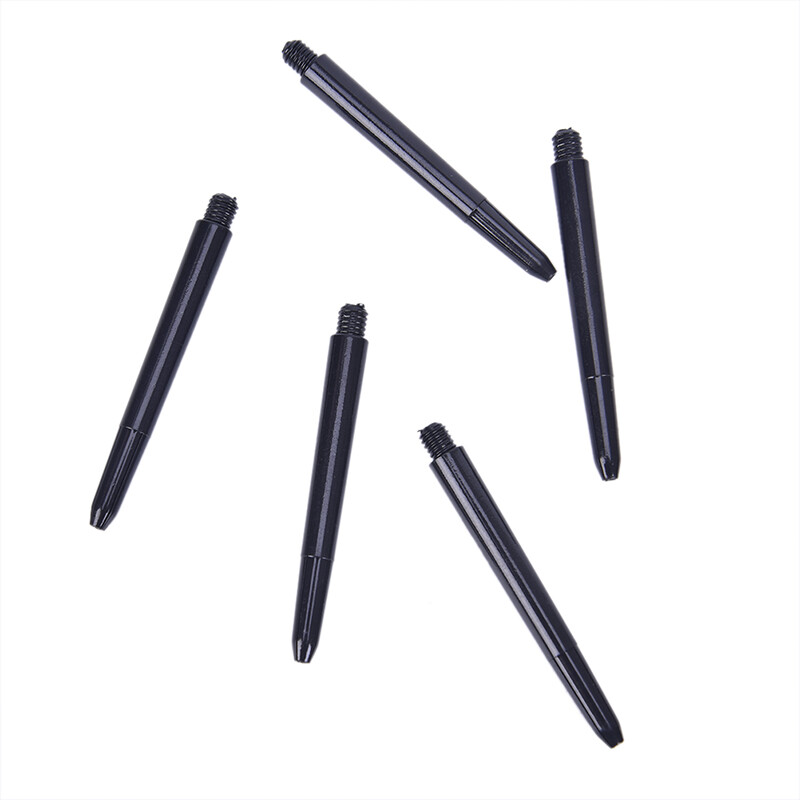 Black 50pcs/lot Nylon Dart Shafts 2BA 48mm Screw Thread Plastic Dart ...