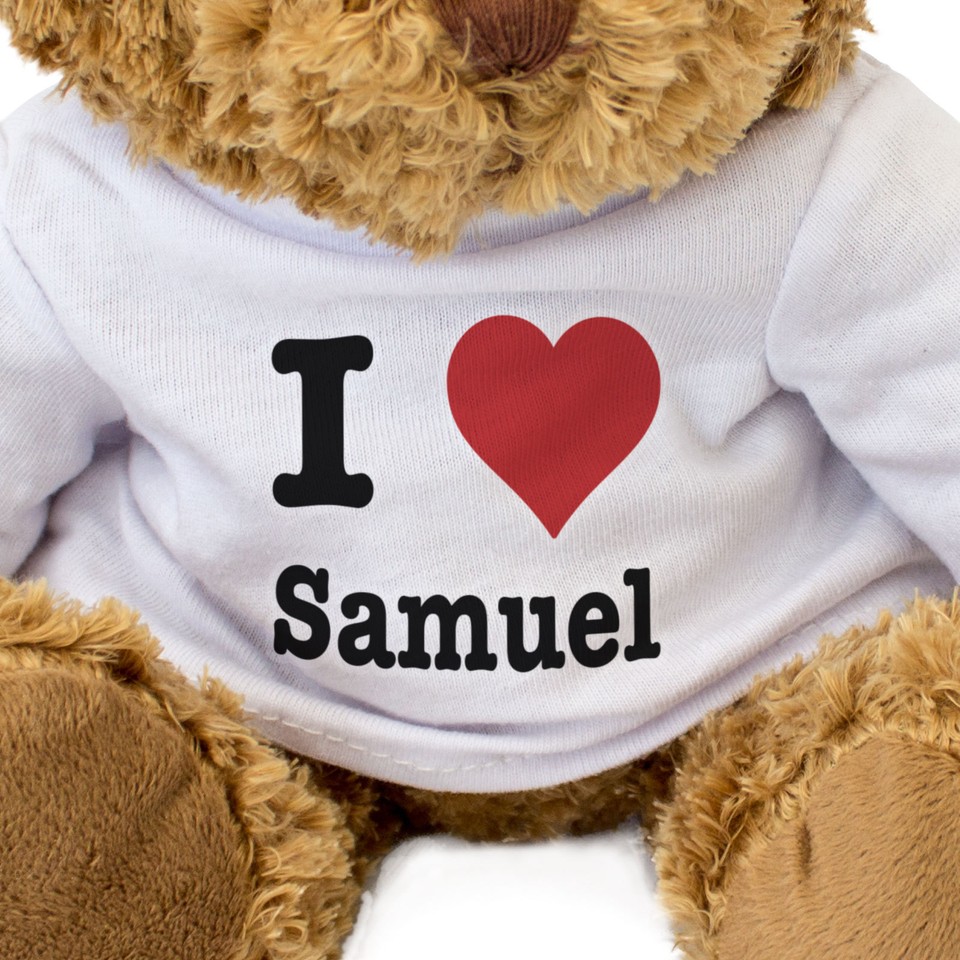 Neu - I Love Samuel Teddybär Süß Kuschelig Geschenk Geburtstag ...