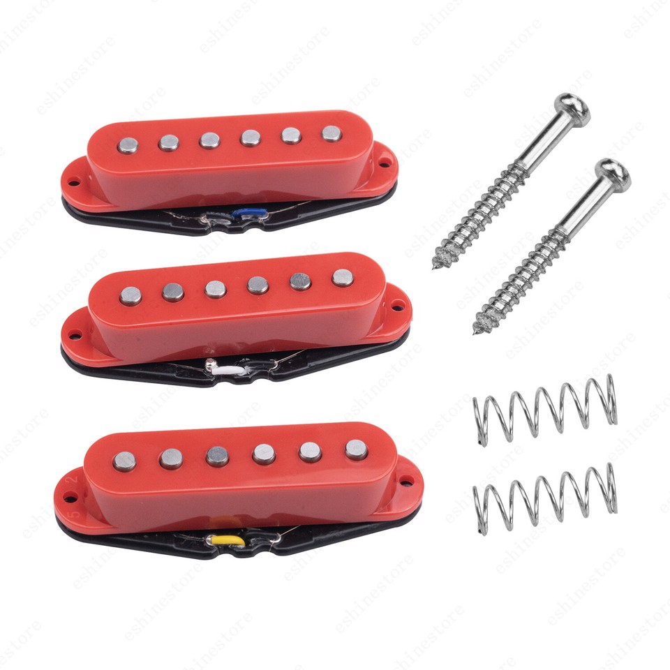 3 PCS SSS Single Coil Ceramic Pickup Set For ST Strat Guitar Mulit ...