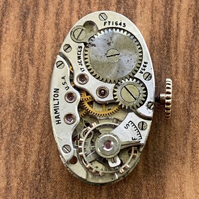 Hamilton Watch Movement Caliber 995 - 17 Jewels For Parts/ Repair ...