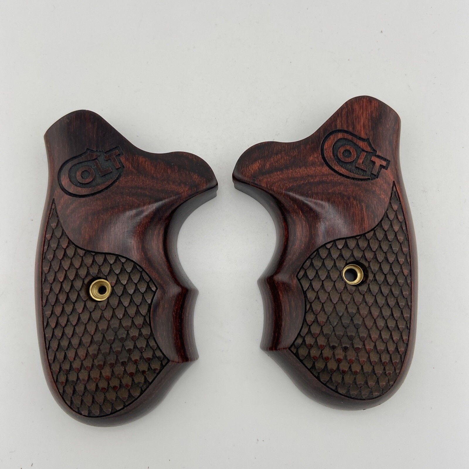 Altamont Wood Grips - Colt King Cobra Super Rosewood Snake Skin with ...