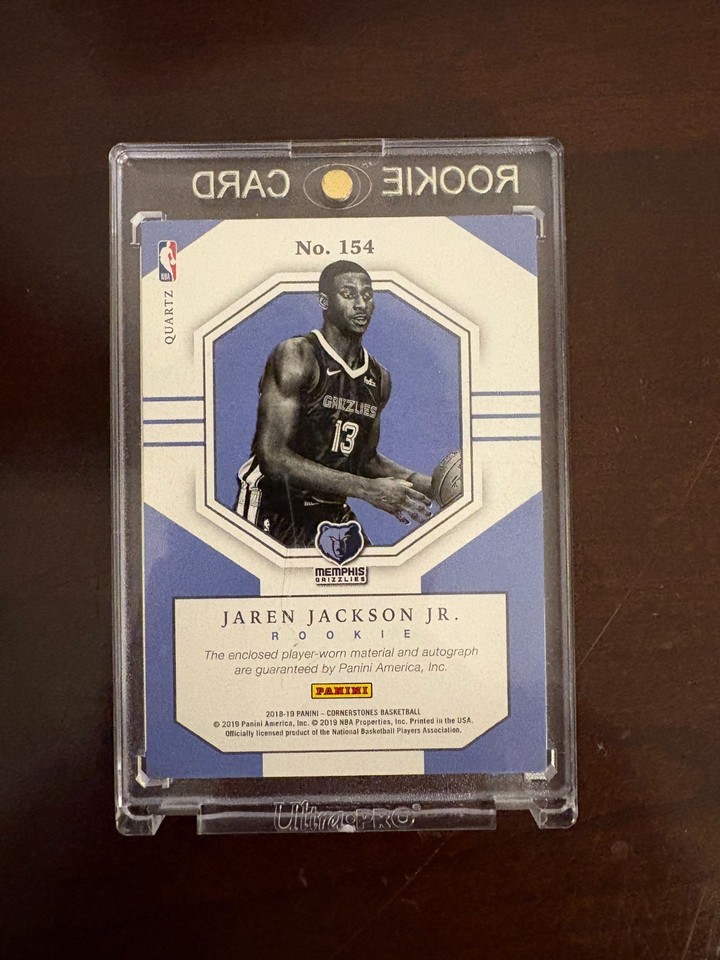Jaren Jackson Jr 2018-19 Rookie Quad Patch Auto Cornerstones /49 | eBay