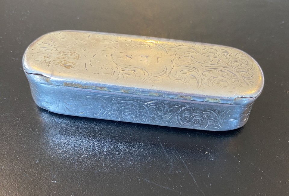 Quality Antique Victorian Silver Snuff Box Hallmark Birmingham 1846 ...