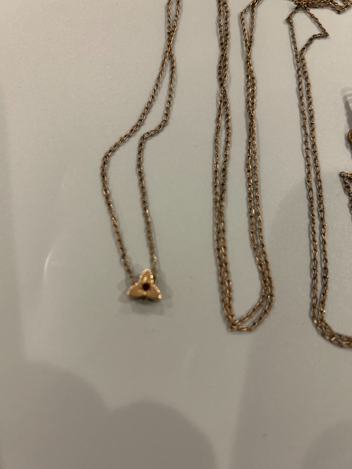 ANTIQUE POCKET WATCH CHAIN WITH RED STONE DECORATED SLIDE GF | eBay