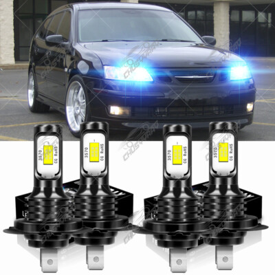 For Saab 9-3 2004 2005 2006 - 4PC 8000K LED Headlight High&Low Beam ...