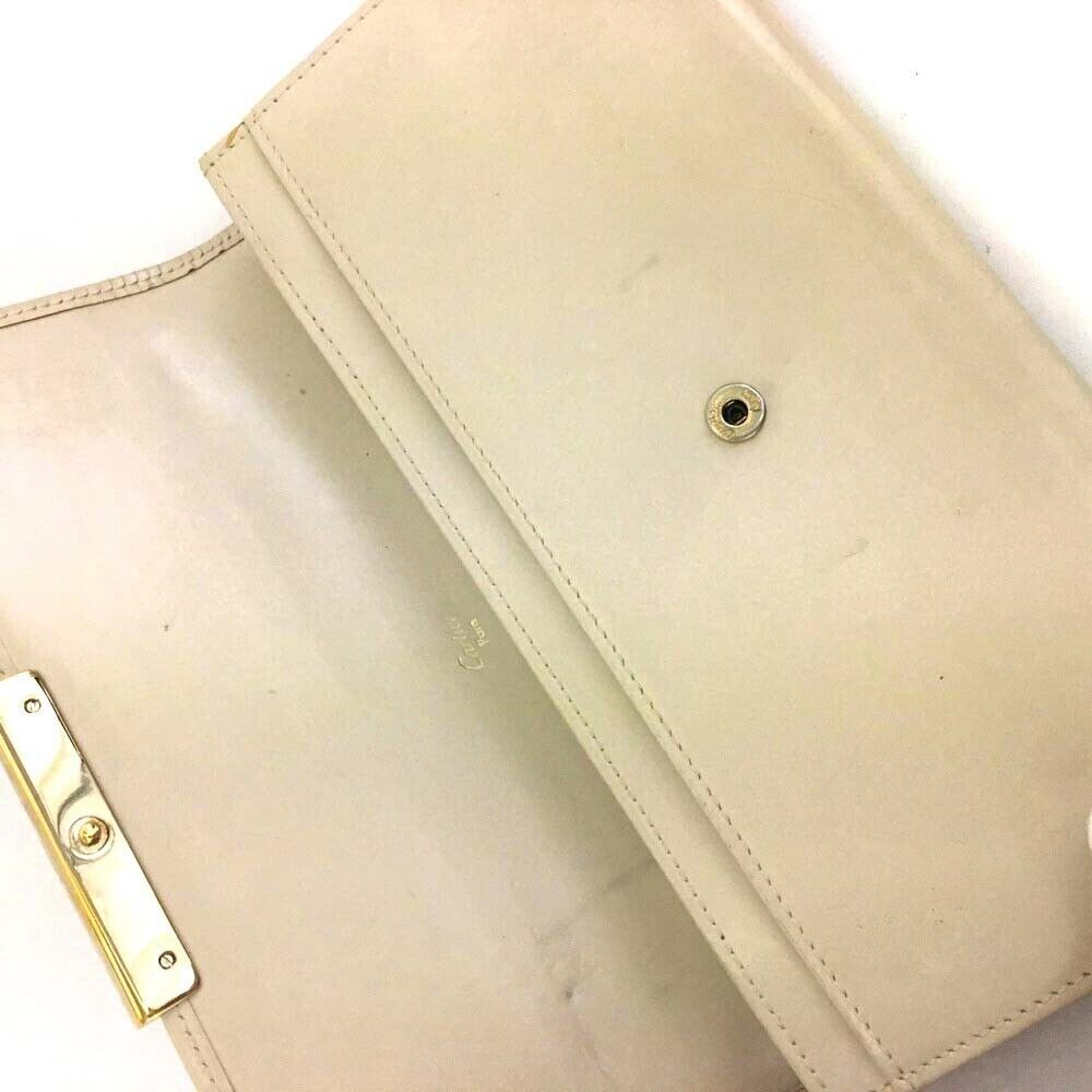 Cartier Ivory Patent Leather Wallet - Gem