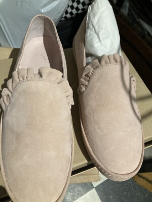 $238 Joie Dee Suede Blush Pink Ruffle Women's Sneakers Shoes Sz:7 NIB ...