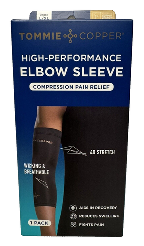 Tommie Copper High-Performance Elbow Sleeve Compression Pain Relief L ...