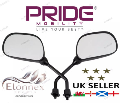 PRIDE MOBILITY SCOOTER MIRRORS PRIDE PAIR PREMIUM QUALITY | eBay
