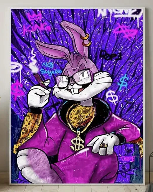 How To Draw Bugs Bunny Gangster Carrotblanca Original Production Cel: