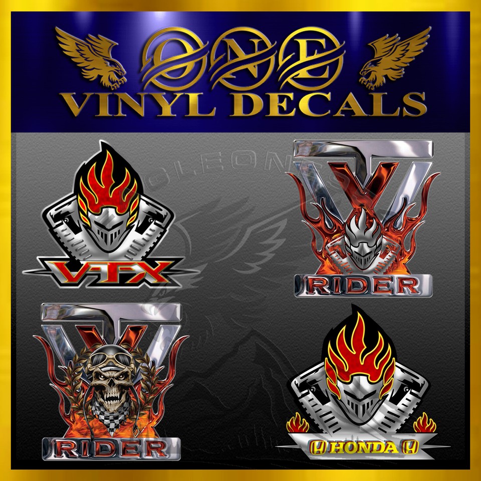 VTX Motorcycle Vinyl Decal Stickers (SET OF 4) | eBay