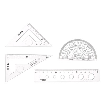 Ruler Set 8piece 15cm Soft Straight Ruler with Wavy Line Transparent | eBay