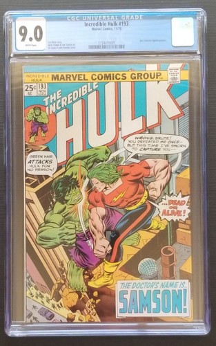 Incredible Hulk 193 CGC 9.0 Doc Samson vs. Hulk John Romita cover | eBay