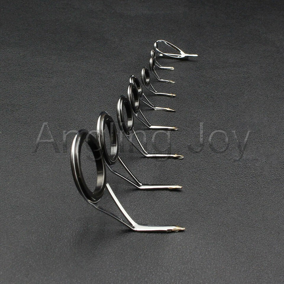 9 PCS Spinning Fishing Rod Guides Eye Line Ring for Spin Rod DIY ...