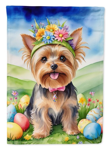 Yorkie Yorkshire Terrier Easter Egg Hunt Flag Garden Size DAC5213GF | eBay