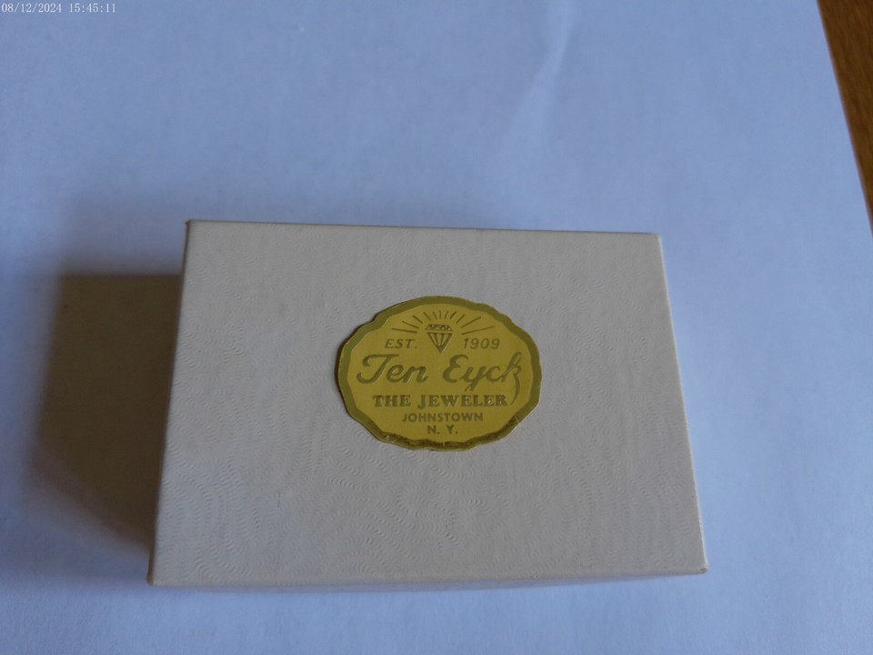 Vintage Johnstown NY EMPTY Ten Eyck Jewelry Store Box Small Jewelers ...