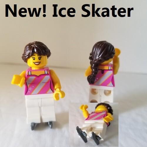 LEGO Minifigure Ice Skater with Skates Dancer Olympian Figure Girl ...