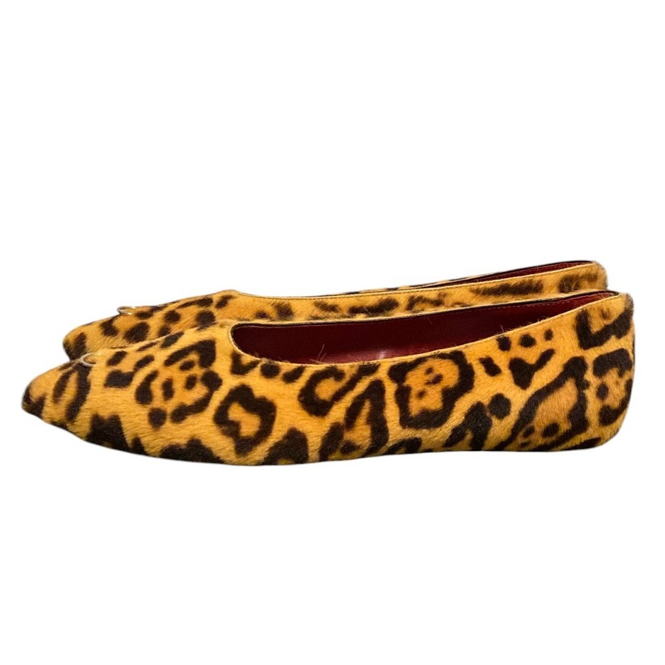 MARNI Leopard Print Flat Pumps, Size 38, Brown and Yellow Women USED | eBay