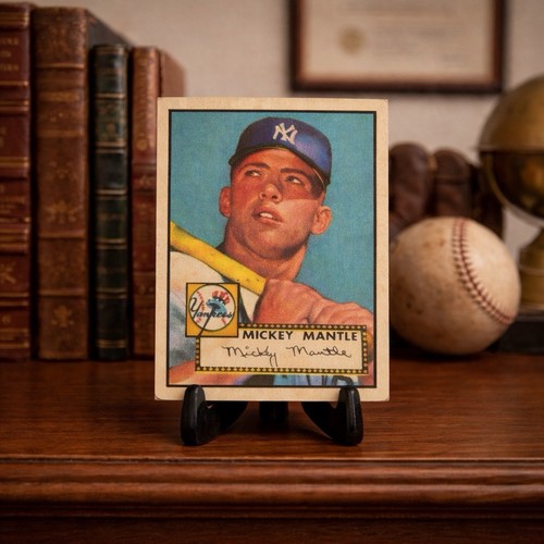 Mickey Mantle Aged Vintage Style Reprint Display Card - New York NY ...
