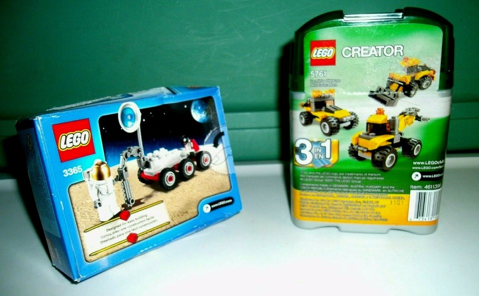 Lego sets #3365 Space Moon Buggy LEGO Creator 3-1 Mini Digger Set #5761 ...