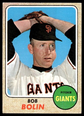 1968 Topps Bob Bolin San Francisco Giants #169 | eBay