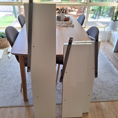 Bunnings Melamine Floating Wall Shelves X 2 Bundle RRP $104ea Gloss ...