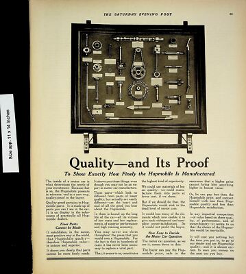 1924 Hupmobile Car Parts Manufacturer Vintage Print Ad 4233 | eBay