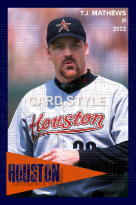 T.J. Mathews - 2002 Houston Astros - choose a size - full color print ...