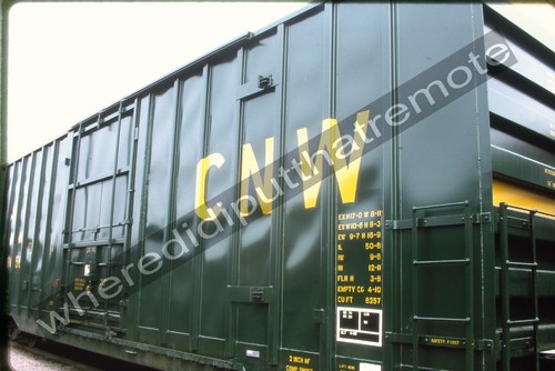 Original Slide Chicago & Northwestern CNW 520056 Boxcar Proviso ILL 7 ...