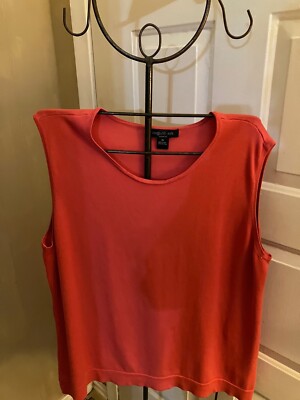 August Silk (2X) pink pullover sleeveless top. | eBay