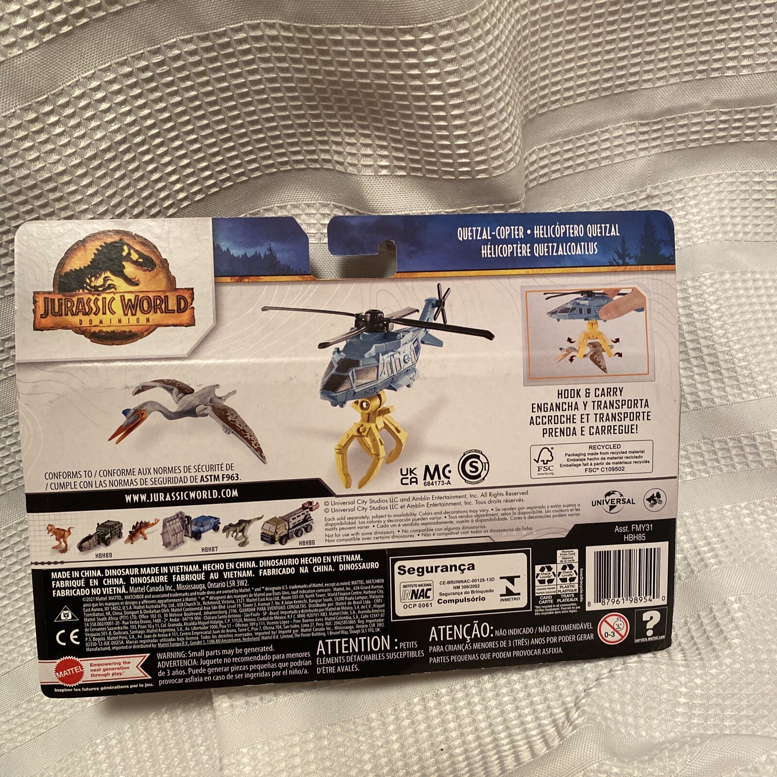 Mattel Matchbox Dino Transporters Jurassic World Dominion QUETZAL ...