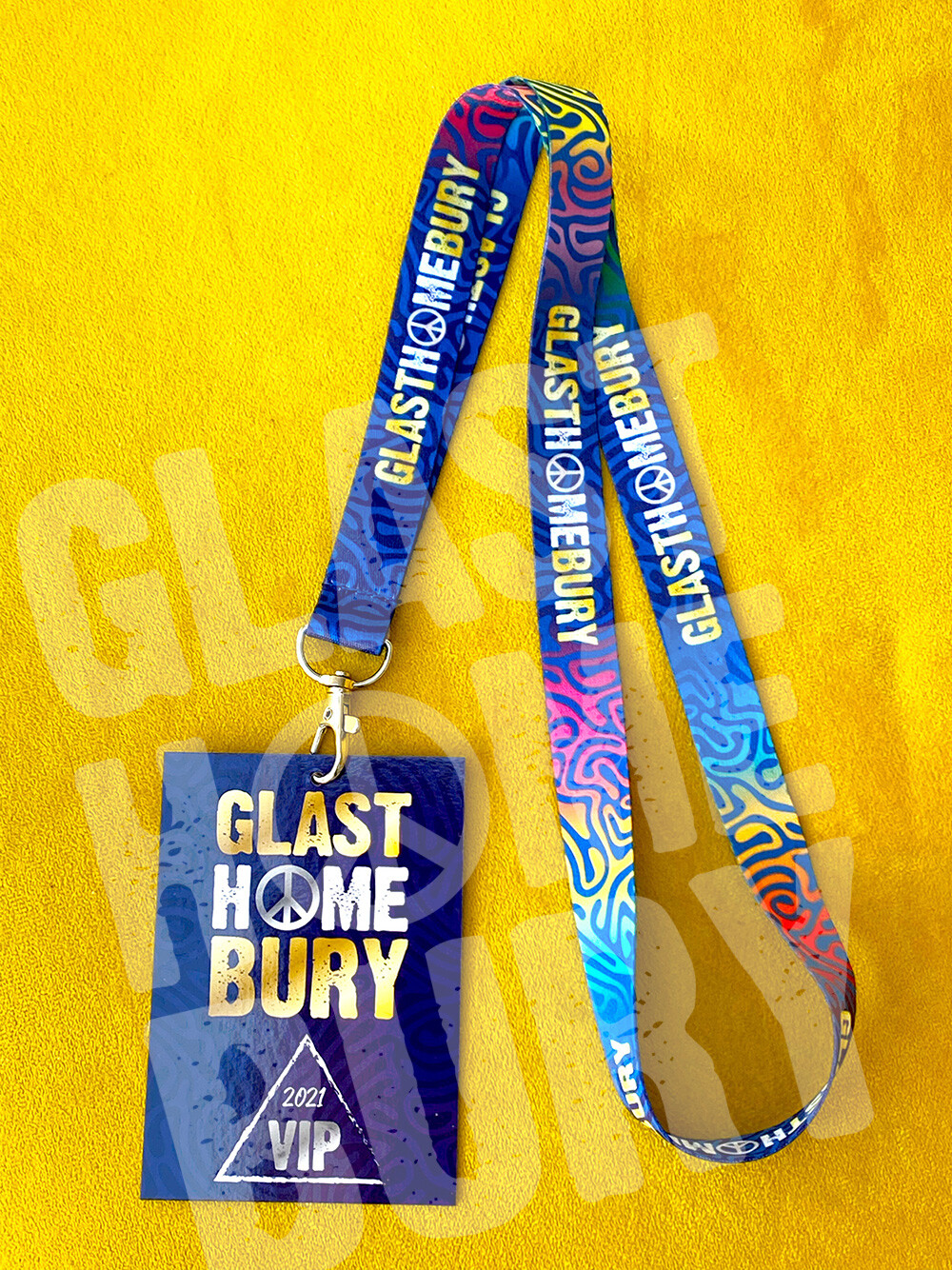 GLASTHOMEBURY Festival Party VIP Lanyards - Home Festival Lockdown ...