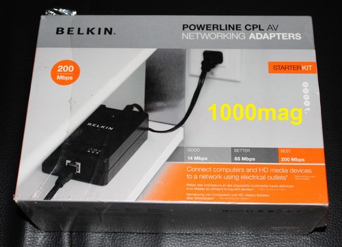 CONNECTION RESEAU INTERNET JUSQU'A 300 METRES AVEC BELKIN POWERLINE CPL ...