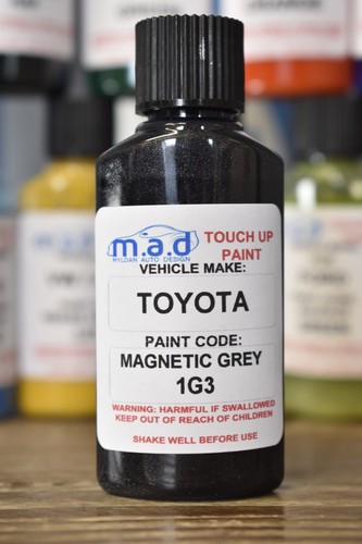 Toyota Magnetic Grey 1G3 Paint Touch Up Kit 30ML Scratch Chip Brush ...