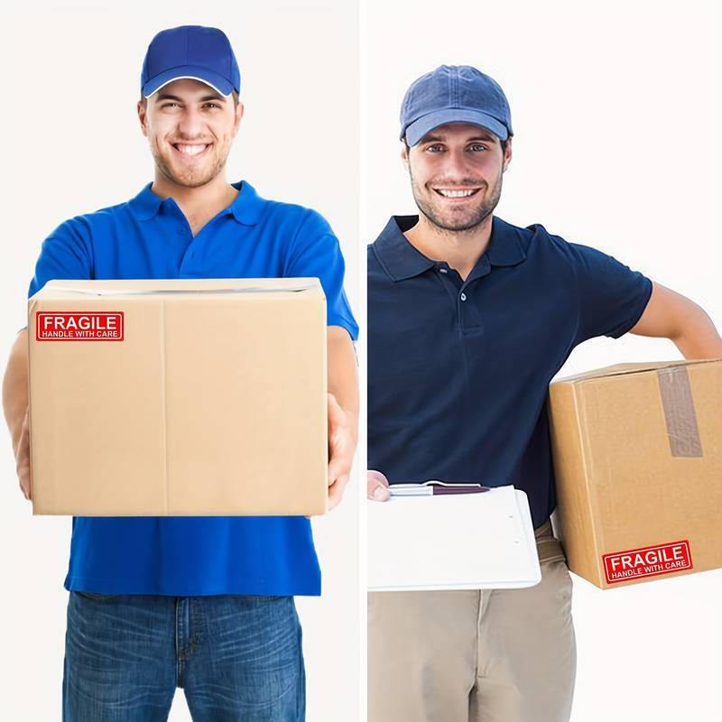 Handle With Care Fragile Parcel Labels- Postage Stickers Permanent Self ...