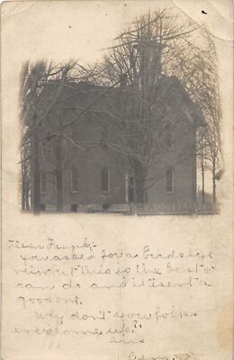 G85/ New Paris Indiana RPPC Postcard 1907 School House Building | eBay